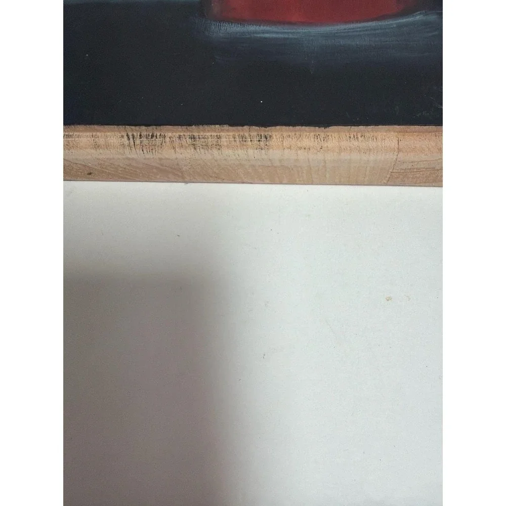 The Unbranded Brand | Art | Vintage Hand Painted Geranium Floral Wood ...